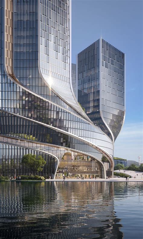B Ro Ole Scheeren Unveils Twisting Tencent Helix Offices For Shenzhen Futuristic Architecture