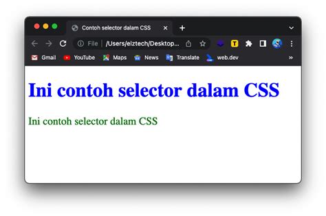 dasar css sintaks yang harus dipahami pada css elztech