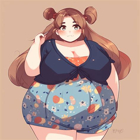 Cute Obese Anime Girl By Tbhnation On Deviantart