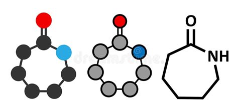 Nylon 6 Or Polycaprolactam Polymer Molecule Structural Chemical