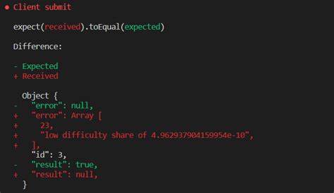 Json Rpc Stratum Protocol Problem With Miningsubmit Method