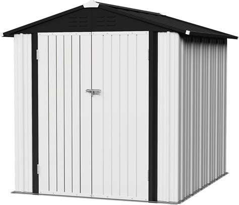Flamaker Storage Shed Waterproof Metal Garden Shed With Lockable Door