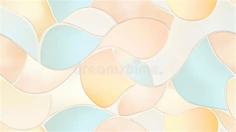 Pastel Colored Shapes Creating A Smooth Abstract Background Stock Illustration Illustration Of
