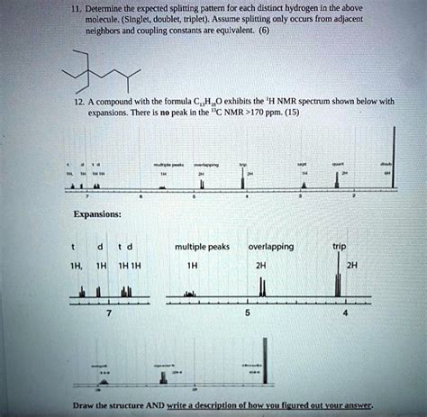 Solved Determine The Expected Splitting Pattern For Each Distinct
