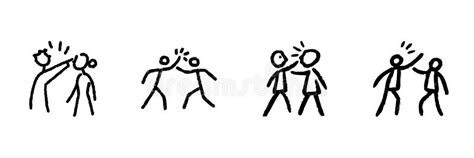 Draw High Five Stock Illustrations 369 Draw High Five Stock