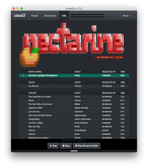 GitHub Jllodra Cmod Cmod Module IT XM S M MOD Music Player