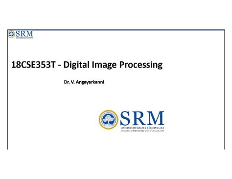Unit 1 Dip Notes For Unit 1 Digital Image Processing Medical