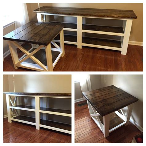 Rustic X End Table Ana White