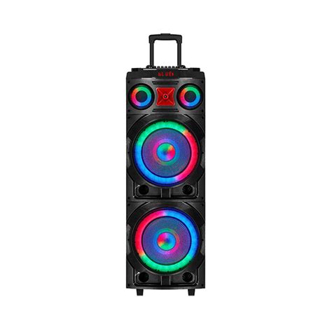 Inch Bluetooth Rechargeable Wooden Speaker With RGB Ring Lights Buy Inch Bluetooth