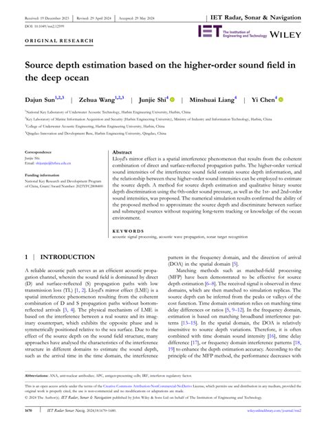 pdf source depth estimation based on the higher‐order sound field in