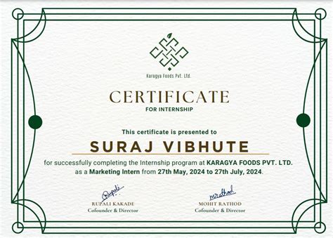 Internship Marketing Growth Mbajourney Marketingsales Karagyfoods Careergrowth Suraj