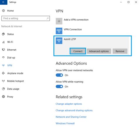 Astrill Setup Manual How To Configure L Tp Ipsec With Windows Built In Client On Windows