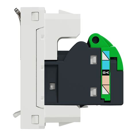 Schneider Nu341618 Data Socket New Unica Rj45 Cat 6 Stp Straight Click Shuttered 1