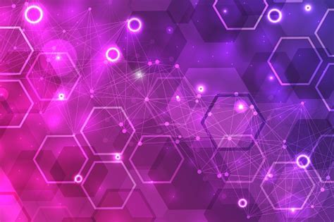 과학 네트워크 패턴 연결 선과 점 기술 육각 구조 또는 분자 연결 요소 가상현실에 대한 스톡 벡터 아트 및 기타 이미지 가상