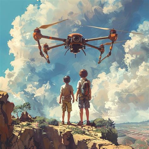Modern Drone Technology Premium Ai Generated Image