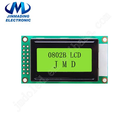 Jmd 0802b 8x2 Character Lcd Module Display Yellow Green Screen 5v Lcd