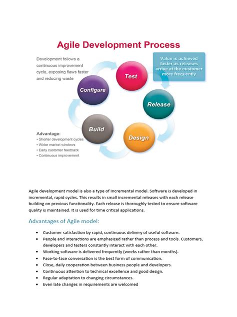 agile model pdf agile software development software development process
