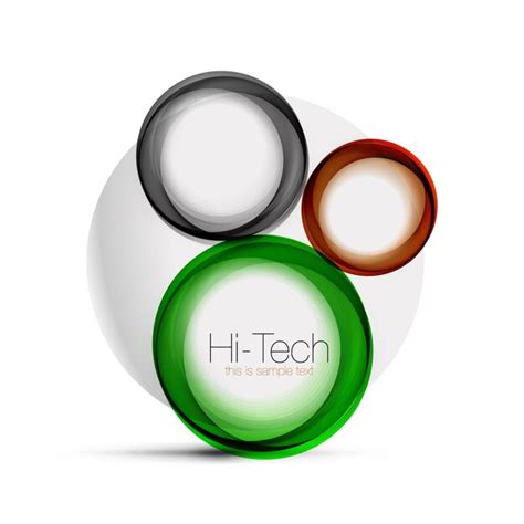 Premium Vector Circle Web Layout Digital Techno Spheres Web Banner Button Or Icon With Text