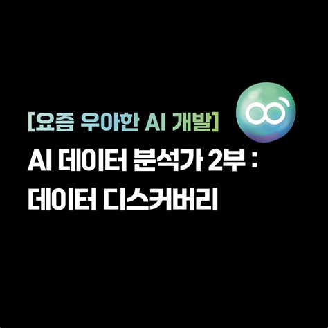 요즘 우아한 Ai 개발 Ai 데이터 분석가 ‘물어보새 등장 2부 데이터 디스커버리 골든래빗