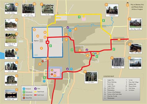 Siem Reap Temple Map
