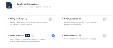 Javascript Optimizations Wp Compress