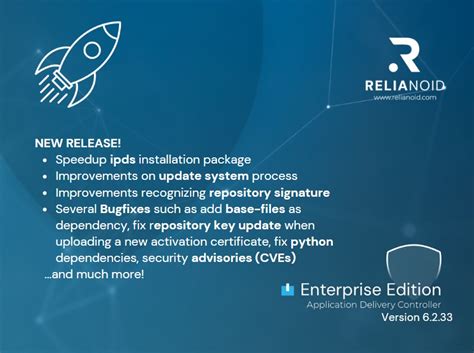 RELIANOID Load Balancer Enterprise Version Released