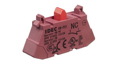 HW P IDEC Contact Block NC Screw Terminal Distrelec Norway