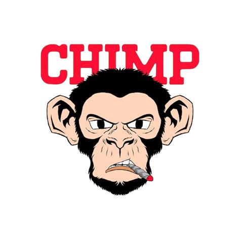 Premium Vector Chimp Tshirt Design Smoking Chimpanzee Tshirt Design