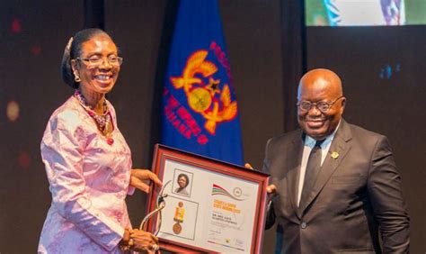 President Akufo Addo Honours Dr Kate Quartey Papafio Ghana News Agency