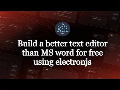 I Coded A Text Editor Better Than Ms Word For Free Desktop App