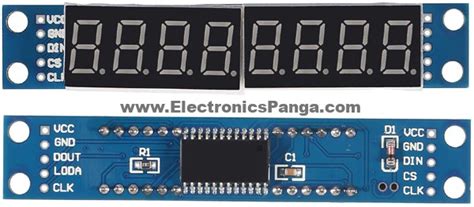 Led Display Max7219 Module Having 8 Bit Digital Segment Tube With 7 Display Segments For Arduino