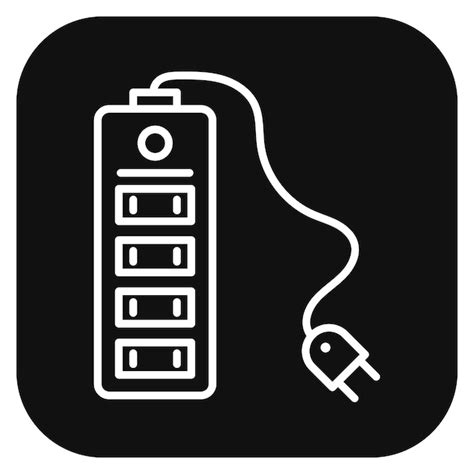 Premium Vector Extension Cord Vector Illustration