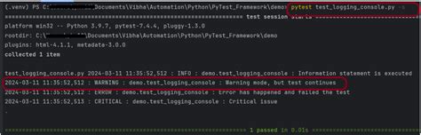Pytest Logging To Print To Console Qa Automation Expert