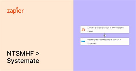 Anytime A Hook Is Caught In Webhooks By Zapier Createupdate Contactmove Contact In Systemate
