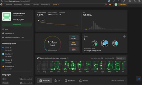 Leetcode 100daysbadge Codingjourney Achievementunlocked Sampath