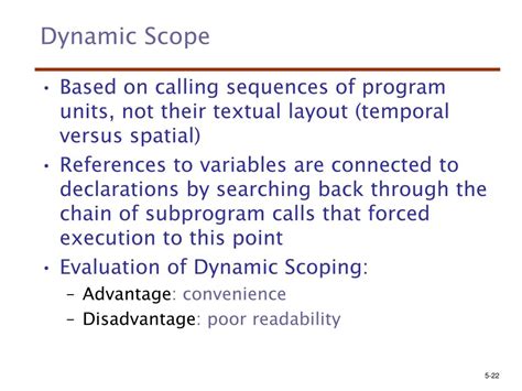 Ppt Chapter 5 Names Bindings Type Checking And Scopes Powerpoint