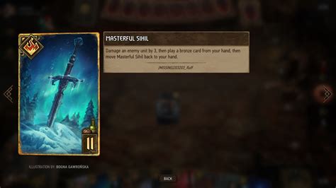 Masterful Sihil Placeholder Issue Will The Devs Fix It R Gwent