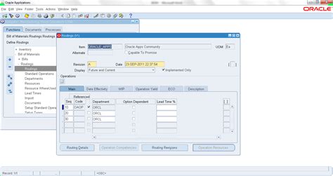 Create Routing ORACLE APPS COMMUNITY