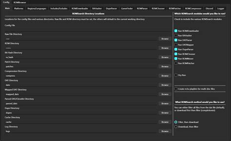 Config Main — Romsearch 031 Documentation