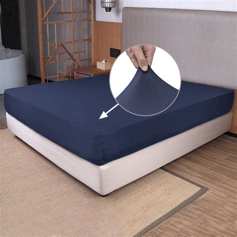 King Size Fitted Sheet Only 4 Way Stretch Knit Snug Fit