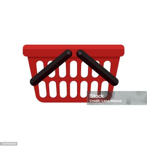 플라스틱 빨간 바구니 슈퍼마켓 및 저장 용기 흰색 배경에 격리 된 벡터 식료품 바구니 사실적인 그림 가방에 대한 스톡 벡터 아트 및 기타 이미지 Istock