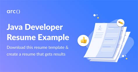 Ultimate Java Developer Resume Sample Template Tips Arc