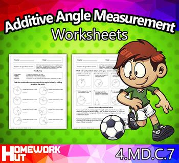 Additive Angle Measurement Worksheets By Homework Hut TPT