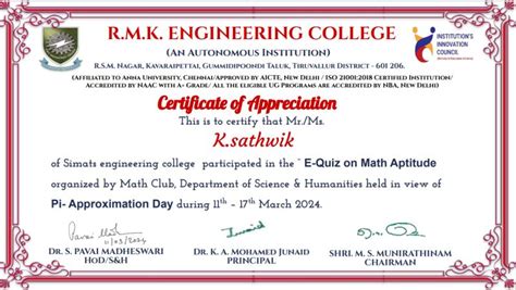 Sathwik Karamsetty On Linkedin Mathpiapproximationday Mathaptitude