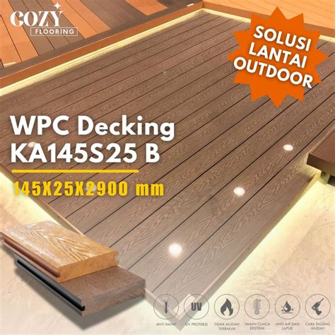 Jual Decking Wpc Lantai Kayu Asri Type Ka145s25 B I Wpc Outdoor Corak