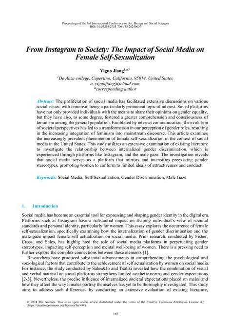 Pdf From Instagram To Society The Impact Of Social Media On Female