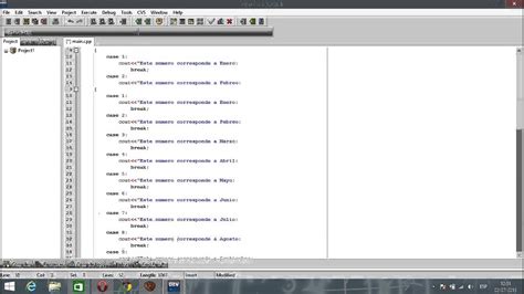 Sentencia Switch En Dev C Youtube
