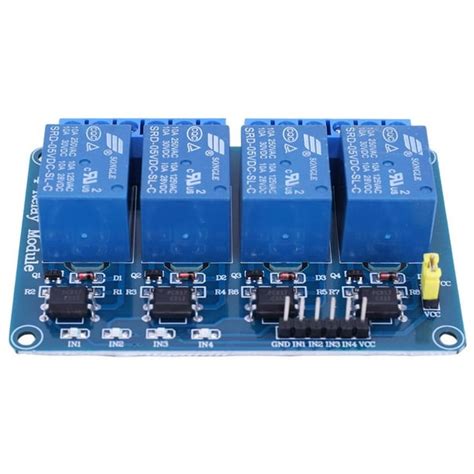 Módulo De Relé Placa De Expansión De 4 Canales Avr 51 Pic 4 Vías Para