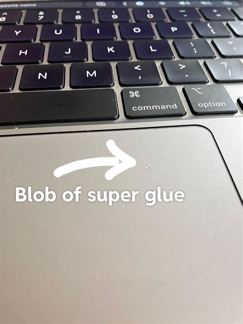 Dropped A Small Blob Of Super Glue On My Trackpad Doesnt Affect