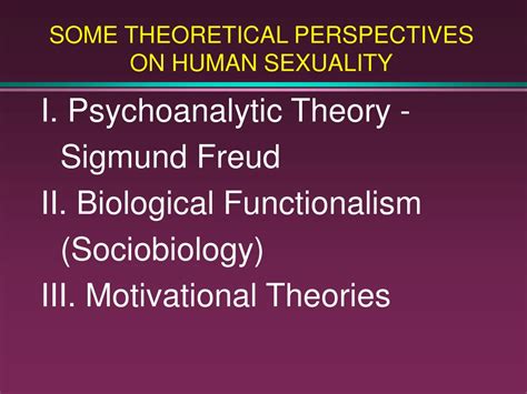 PPT SOME THEORETICAL PERSPECTIVES ON HUMAN SEXUALITY PowerPoint Presentation ID 139795